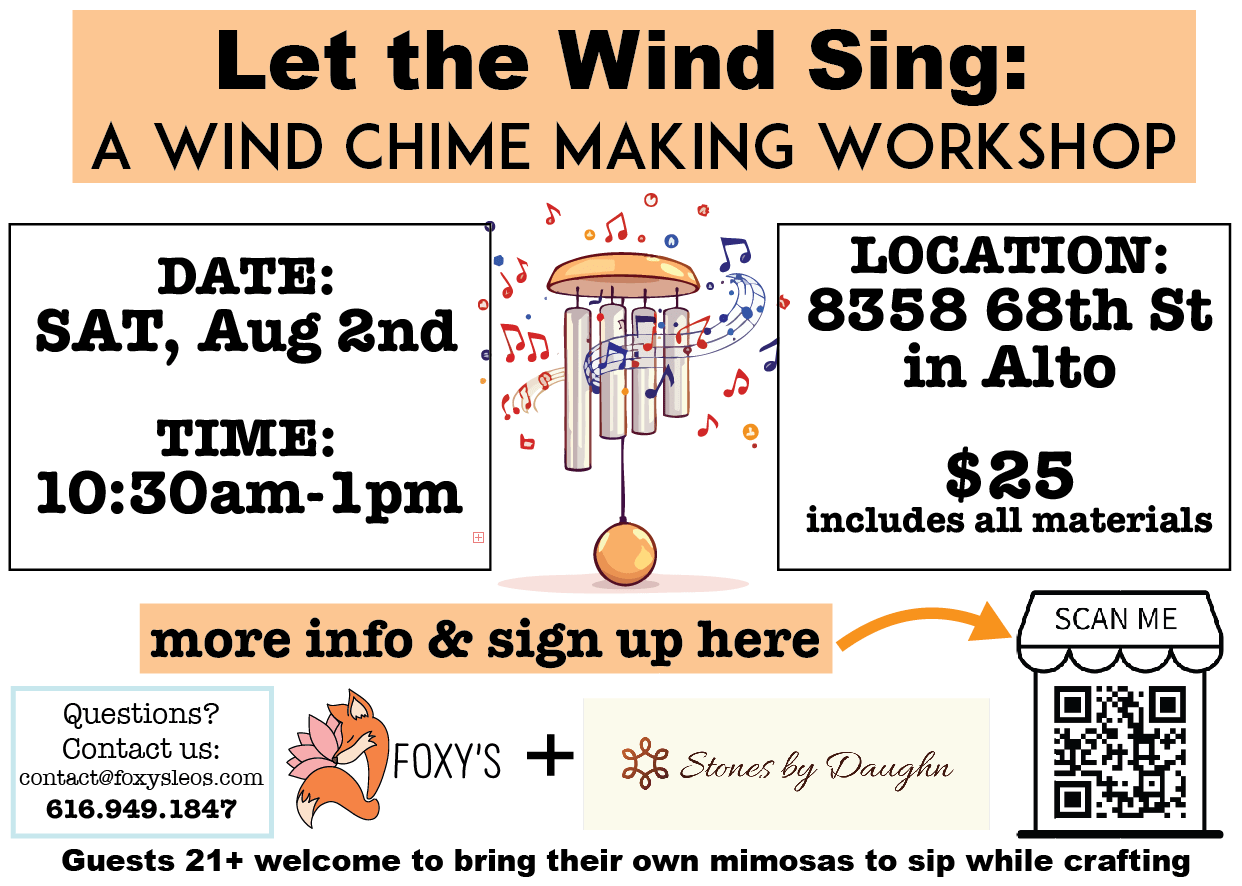 Let the Wind Sing: Sip, Create & Chime at Foxy's Boutique 🎶🪬