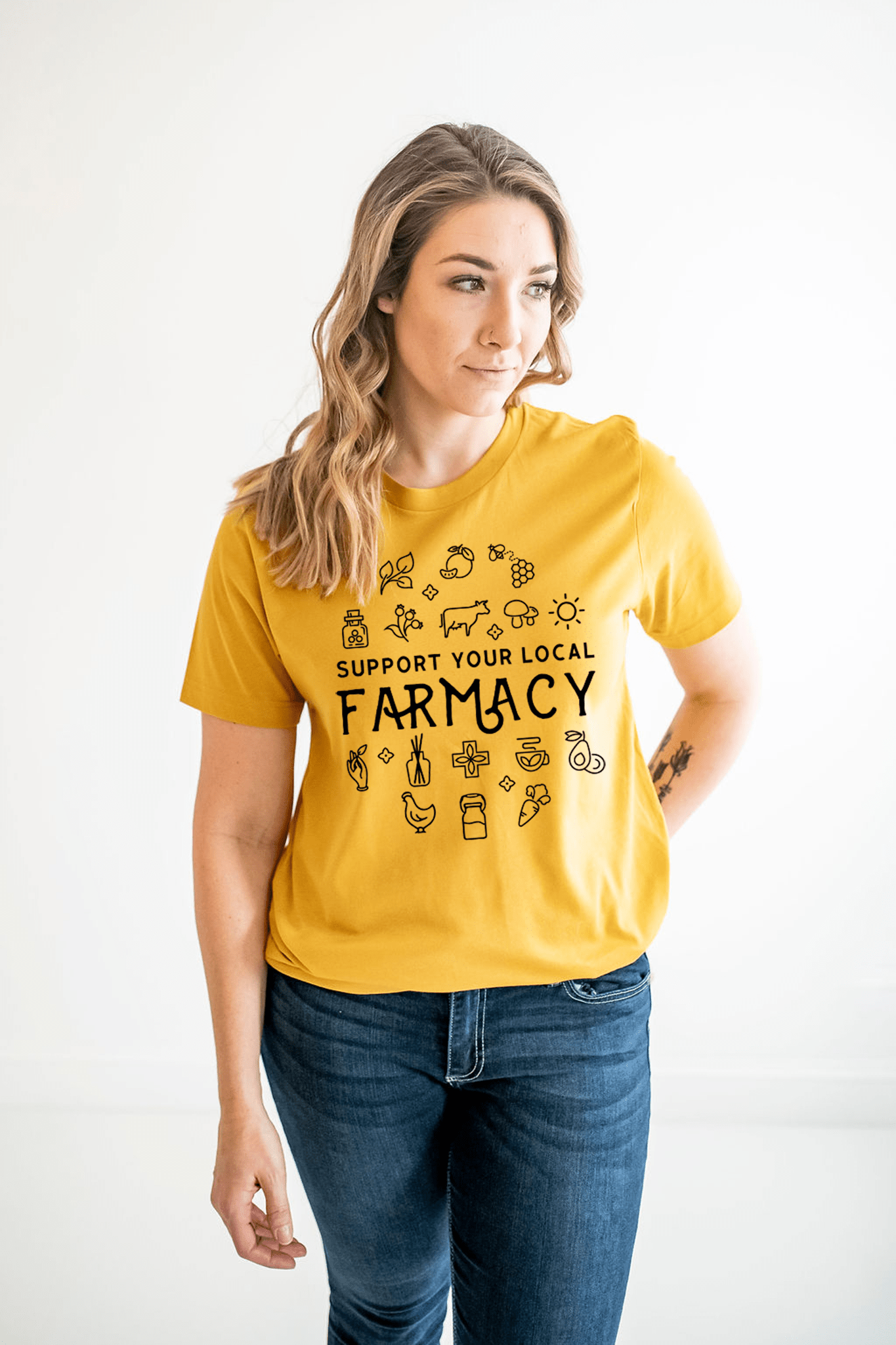 Farmacy Tee - Support Local Farms | Unisex, Eco-Friendly