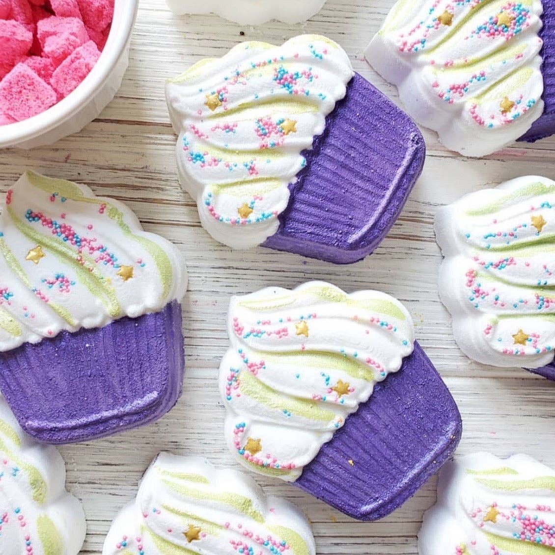 Sprinkle Cupcake Bath Bomb || Foxy's