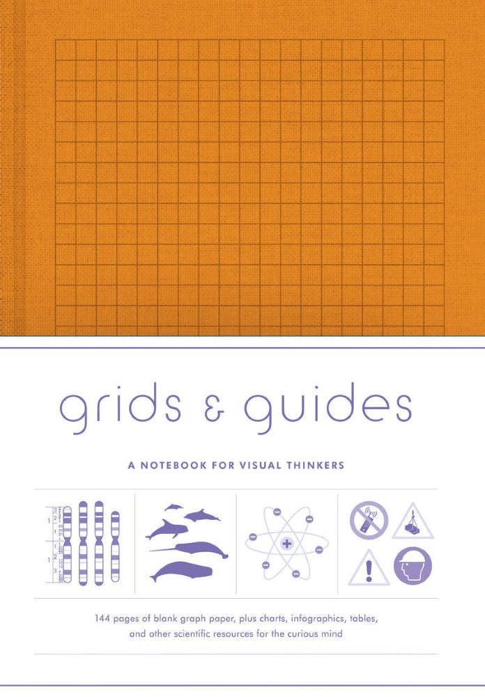 Grids & Guides Orange Notebook || Foxy's