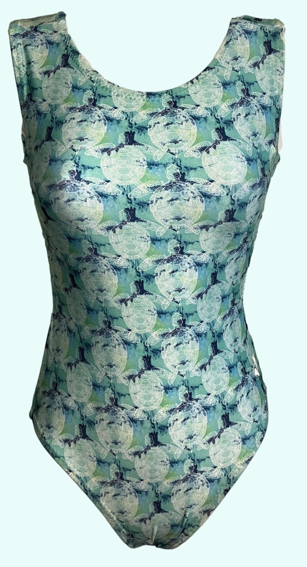 Sea Turtle Gymnastics Leotard - Wonder of the Ocean | Foxy's