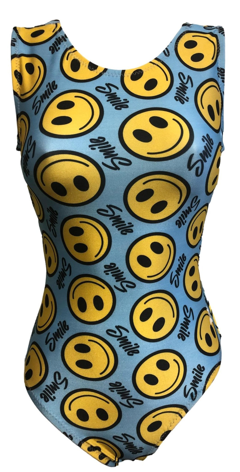 Be Happy Gymnastics Leotard - Smiley Face Leo - Foxy's Leos
